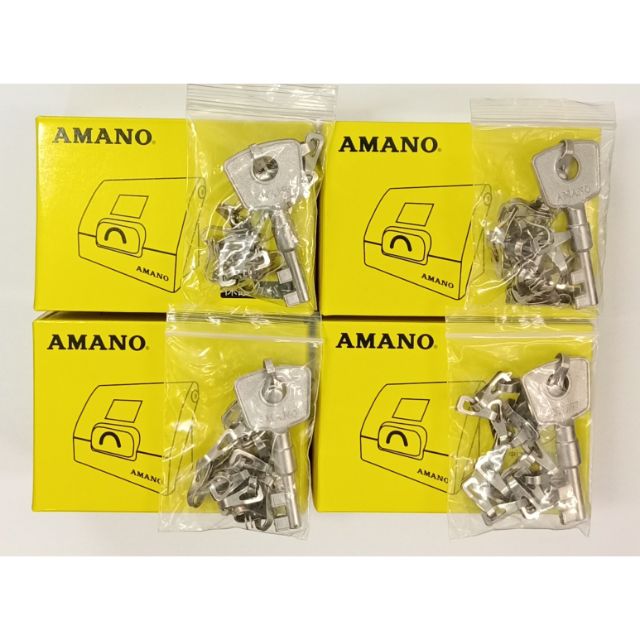 KUNCI AMANO STATION KEY WITH BOX * NO 1,2,3,4 * 100% Original JAPAN ...