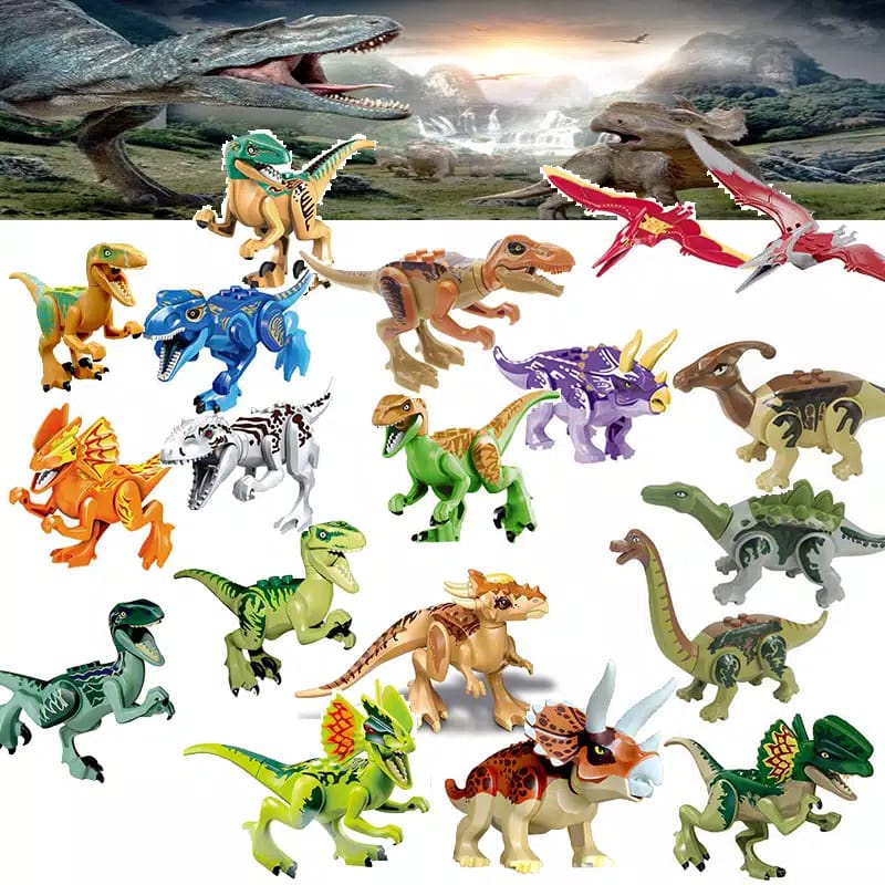 TOY DINOSAUR BEAM BRICK Brick Dinosaur Carnotaurus T Rex indominus ...