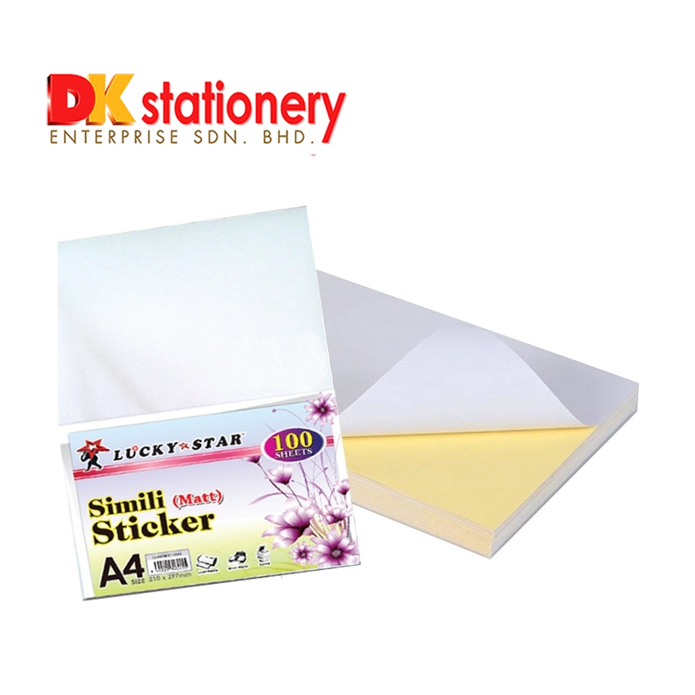 Inkjet / Laser Printing A4 Matte Sticker Paper | Shopee Malaysia