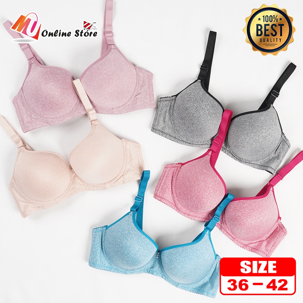 MU BRA WANITA DEWASA CUP B / WIRED BRA / BAJU DALAM DEWASA / PAKAIAN DALAM WANITA / COMFORT ...