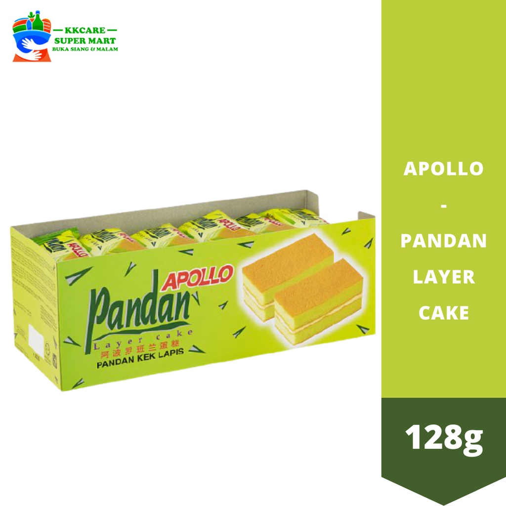 APOLLO - Pandan Layer Cake - 8pcs x 18g | Shopee Malaysia