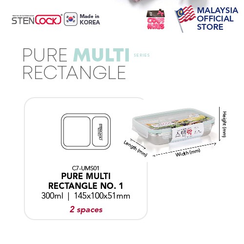 STENLOCK Pure Multi Series - Stainless steel Airtight Container [ Made ...
