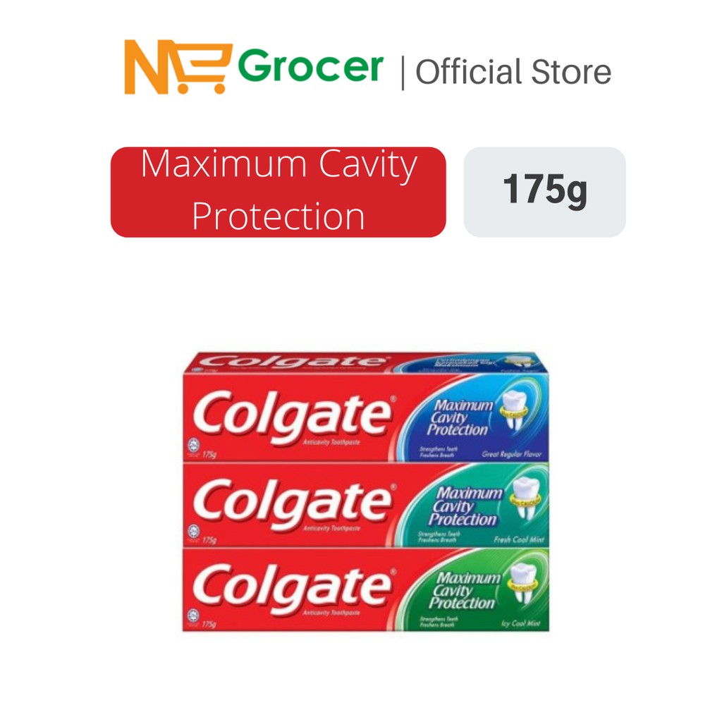 Colgate Toothpaste 175g Fresh Cool Mint / Great Regular / Icy Cool Mint ...