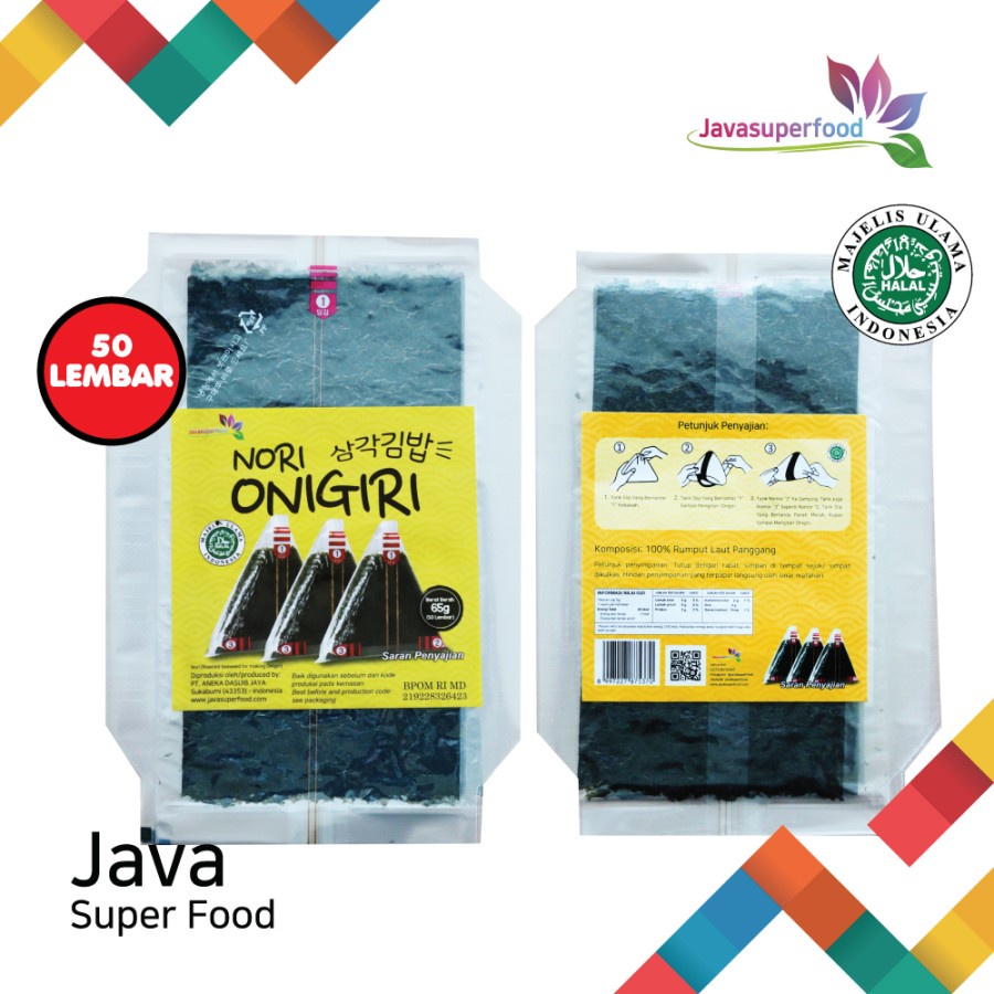 Java Nori Onigiri/sushi triangle wrapper Halal MUI | Shopee Malaysia