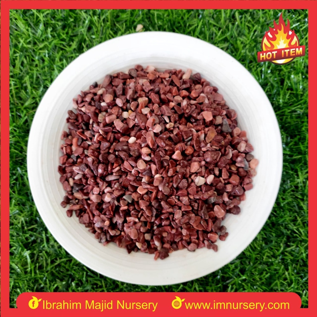 (1Kg) 5mm MAROON Pebble wash stone/ Garden stone landscape/ Aquarium ...
