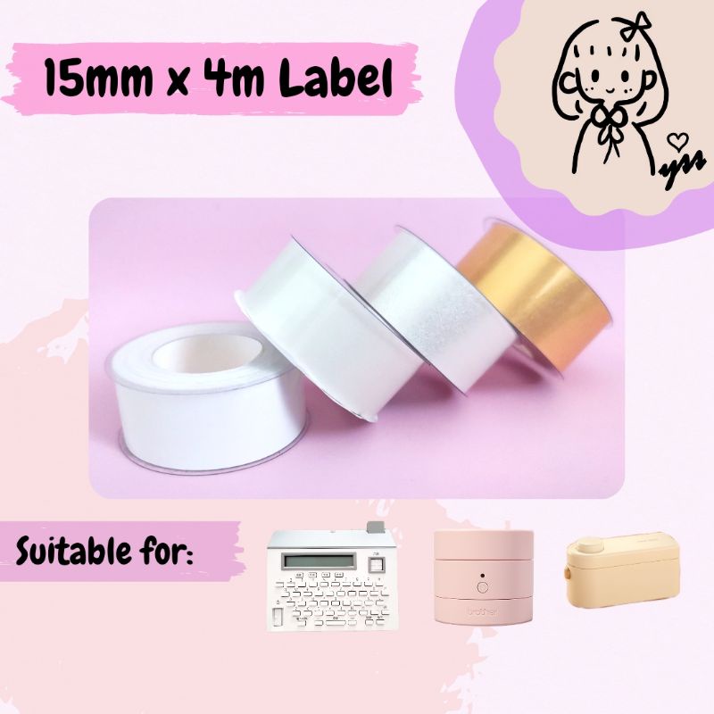 [Ready Stocks] Label Sticker Tape for Tepra King Jim GLabel Brother ...