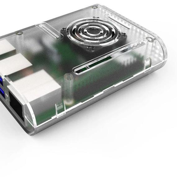 ABS Case Box Enclosure for Raspberry Pi 4 Casing Capsule Support Fan ...