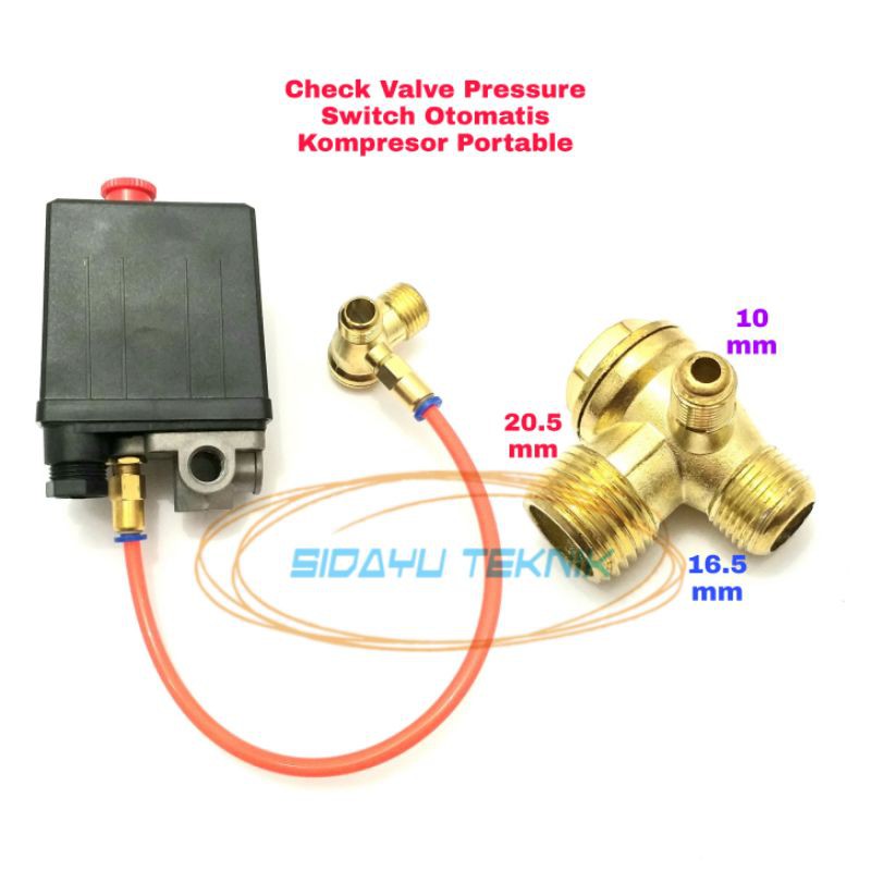 Check Valve Pressure Switch Automatic Portable Air Compressor | Shopee ...