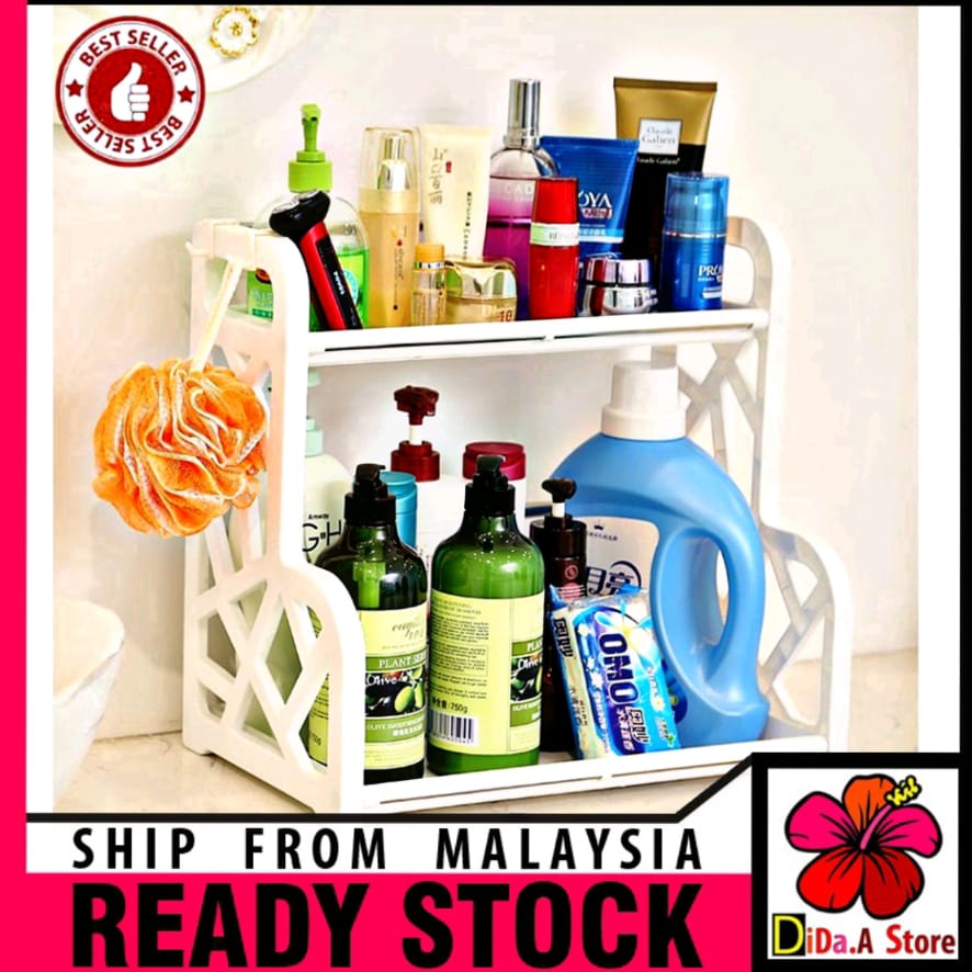 Rak Dapur Plastik Tersusun / Rak Simpan Botol Kicap Minyak Garam ...