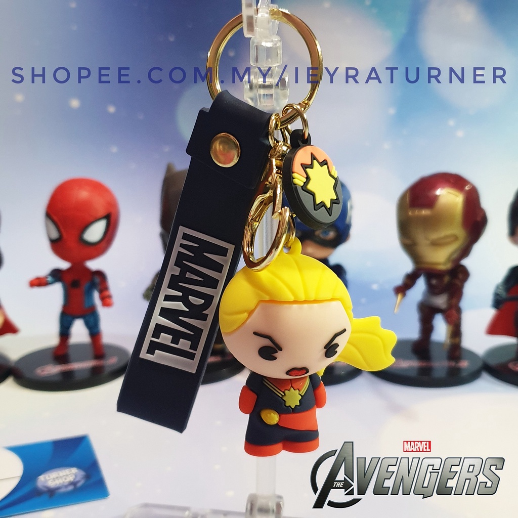 Marvel Avengers Original Keychain 3D PVC Gift Keyrings/Figure (ORI BASE ...