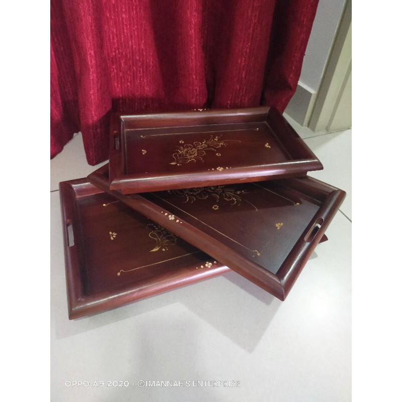 SET DULANG KAYU JATI ORIGINAL 3IN1 | Shopee Malaysia