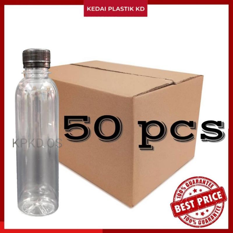 50pcs Empty Water Bottle 250ml (round) Air Botol Kosong (bulat)include ...