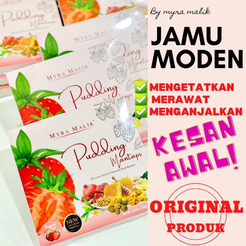 Free Postage‼️ JAMU PUDING MANTAPS ORIGINAL BY MYRA MALIK🍓+ Freegift 🎁🎁 ...
