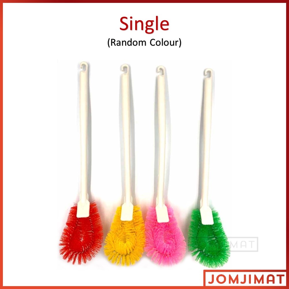 Toilet Brush With Plastic Handle 19"inch Single/Double/ Plastik Berus ...