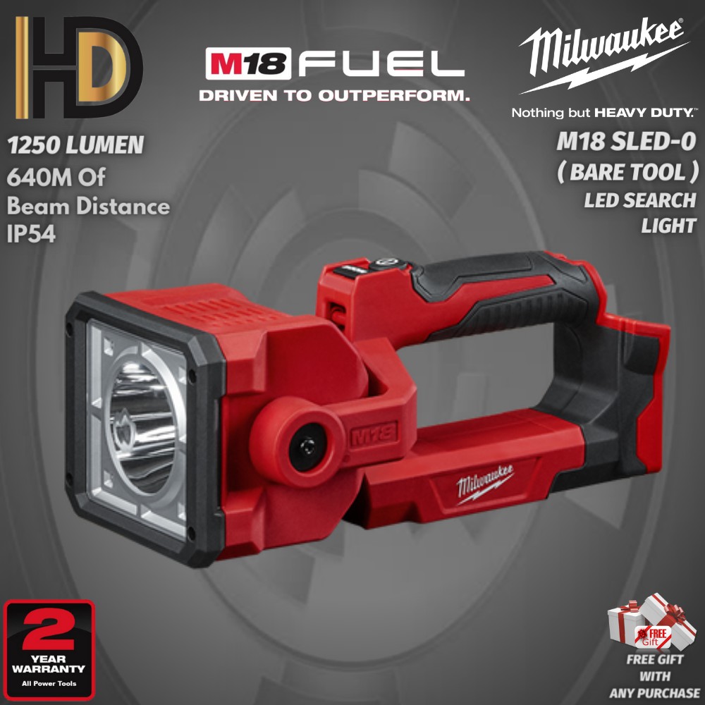 Milwaukee M18 SLED LED Search Light 1250 LUMEN / Spot Light / Area ...