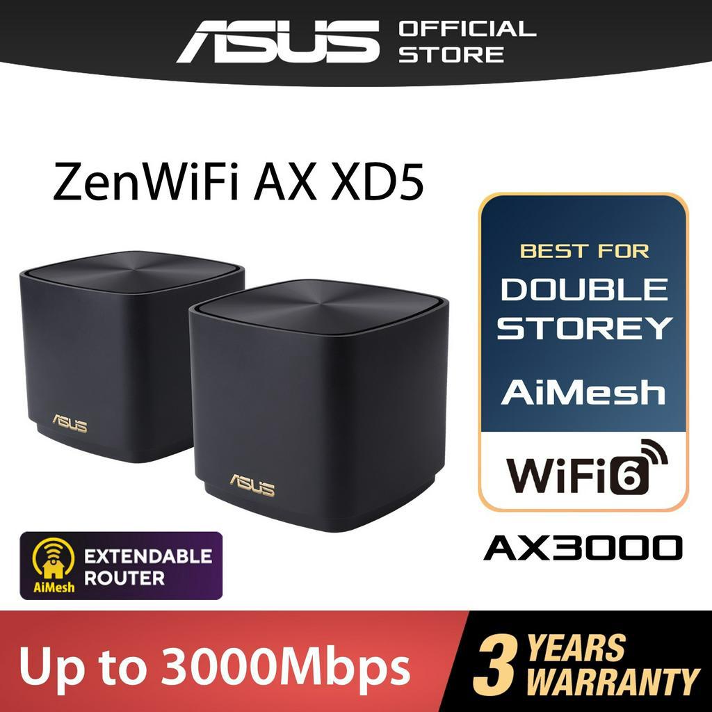 ASUS ZenWiFi XD5 WiFi 6 AX3000 Gigabit Mesh WiFi Router System AiMesh ...