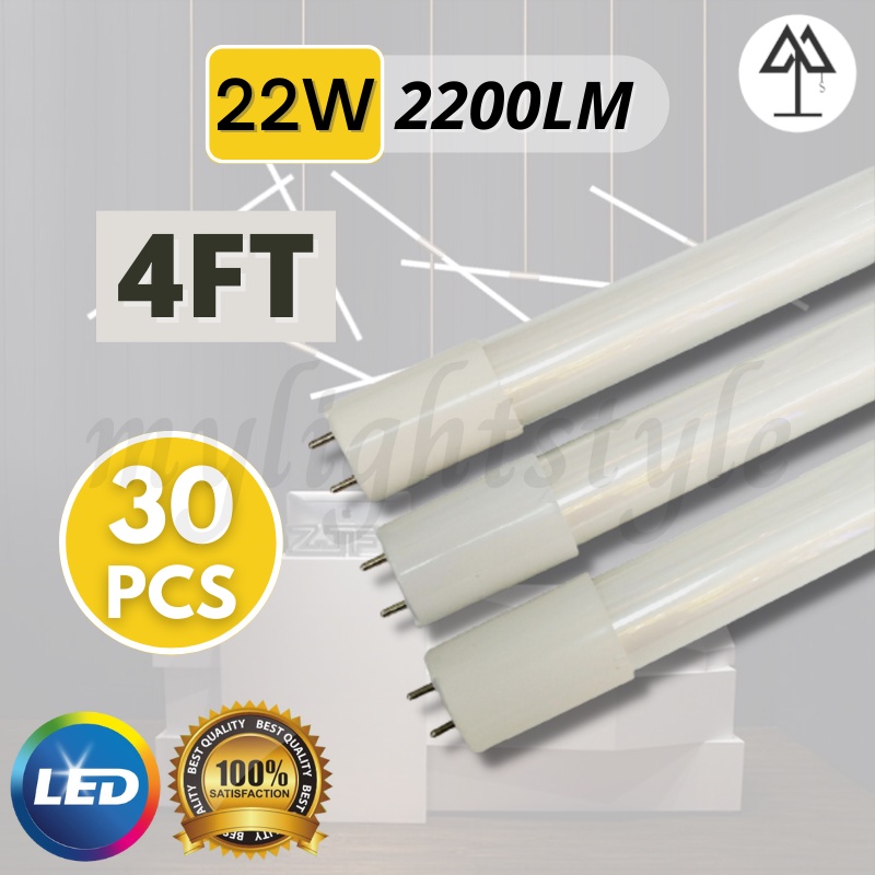 [30pcs Promo!] 2FEET 4FEET T8 LED TUBE 2FT 4FT 11W 18W 20W 22W 32W 35W LED T8 LAMPU PANJANG 4 ...