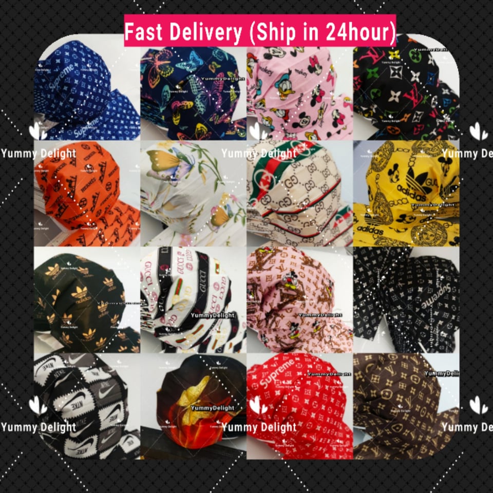 Lowest PriceLv Gucci Supreme Dior Chanel Adidas Brand Mask 3 ply ...