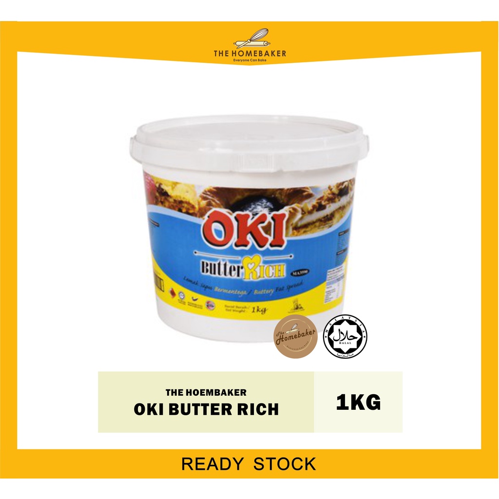 OKI Butter Rich (MOI Butter Rich) 1KG 牛油 /Lemak Sapu Bermentega/ butter ...