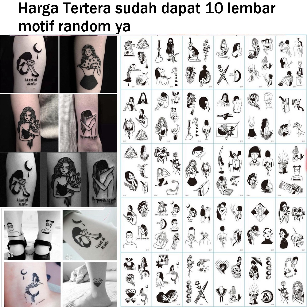10 Sheets of Temporary Tattoos - Temporary Tattoos - Temporary Tattoos ...