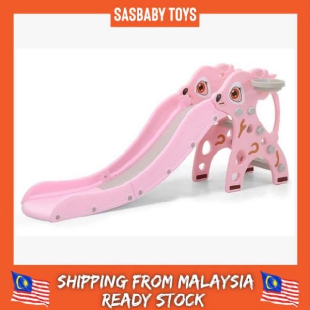 KIDS SLIDE DEER WITH BASKETBALL NET | Shopee Malaysia