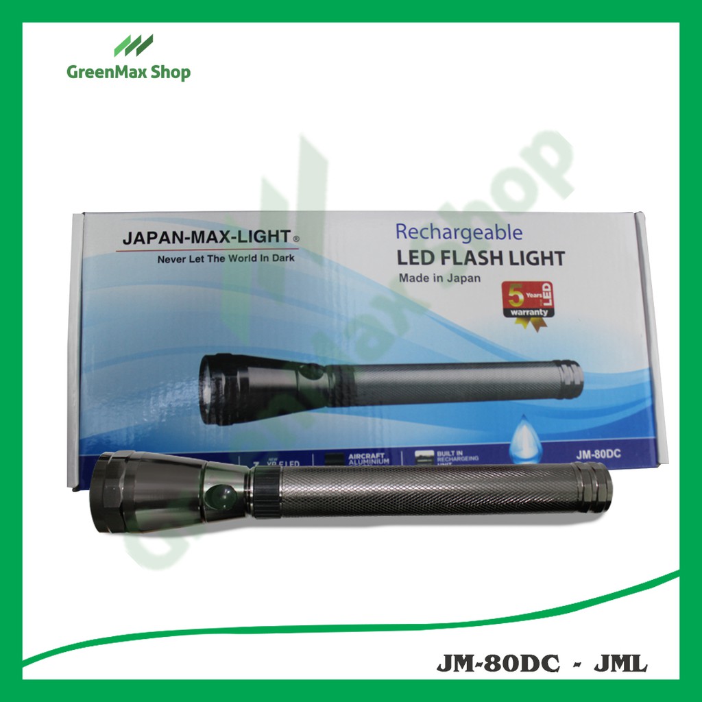 (Ready Stock) JM-80 LED Rechargeable Aluminum Flashlight,Japan-Max ...