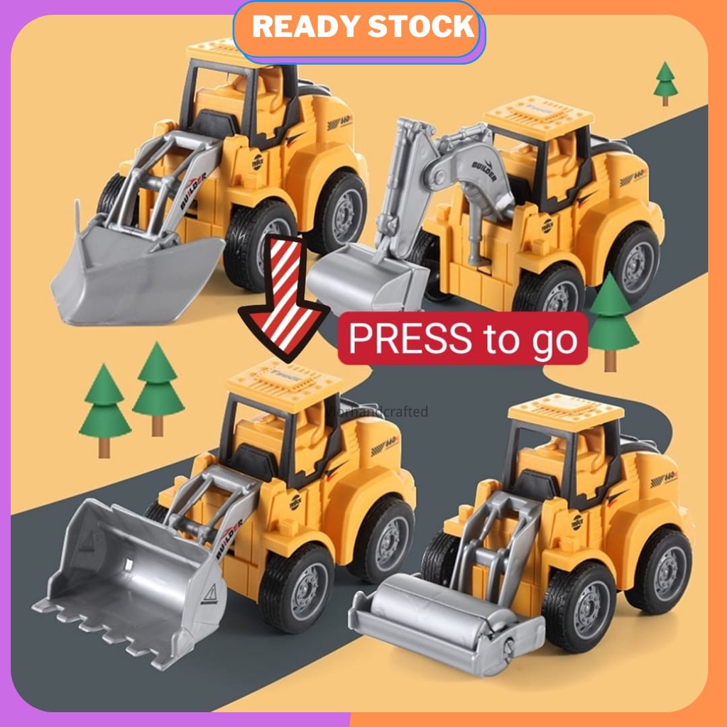 Truck Toys Press Engineering Vehicle Baby Toys Press Construction ...