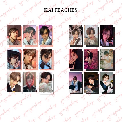 [READY/SET] Kai PEACHES EXCK PHOTOCARD UNOFFICIAL FANMADE YANGPASHOP SEHUN CHANYEOL BAEKHYUN ...