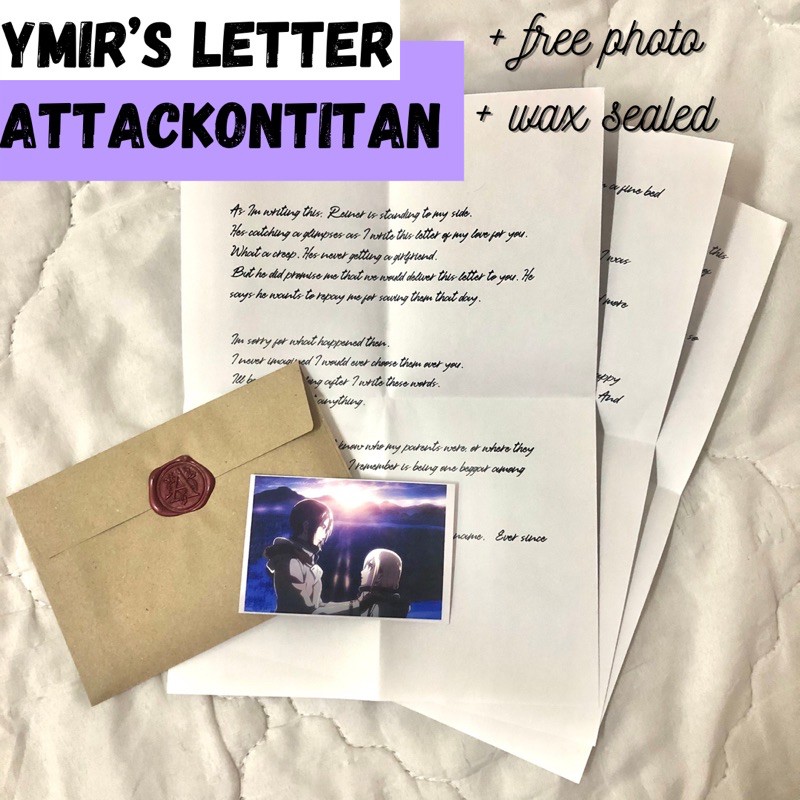 Ymir’s Letter: My Dearest Historia (Attack On Titan) | Shopee Malaysia