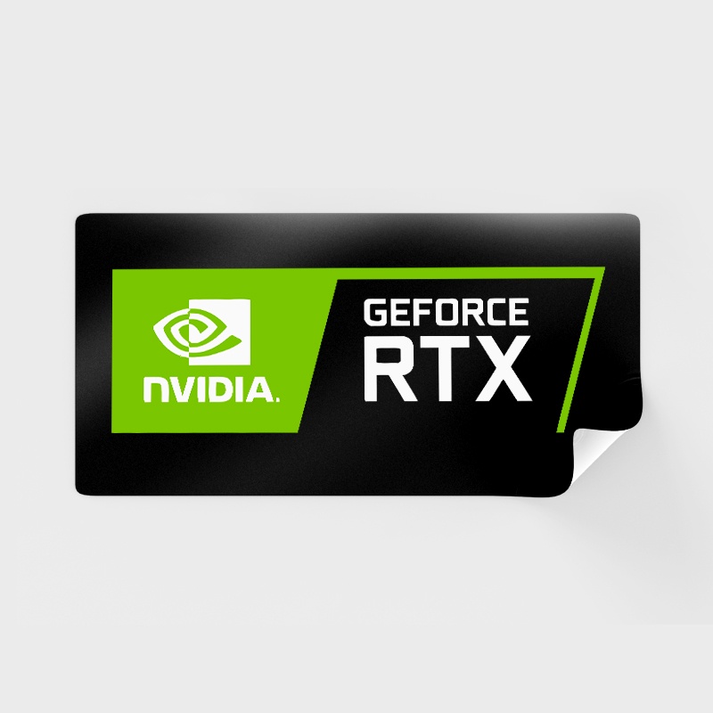 Nvidia GEFORCE RTX Waterproof Unit Sticker | Shopee Malaysia