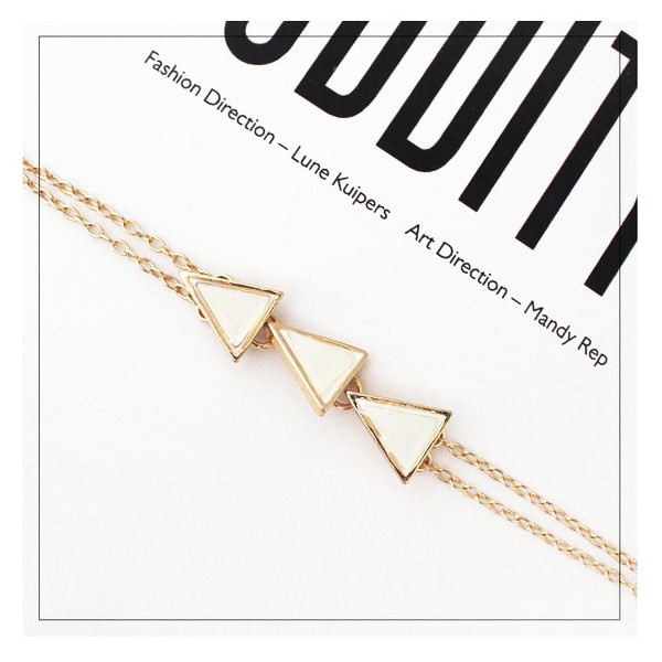 Minimalist Triple Triangle Bracelet | Shopee Malaysia
