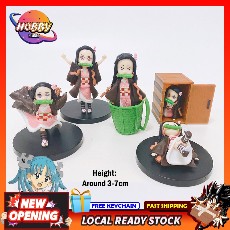 Demon Slayer Nezuko In Box Kimetsu No Yaiba Cute WCF Anime Model Action ...