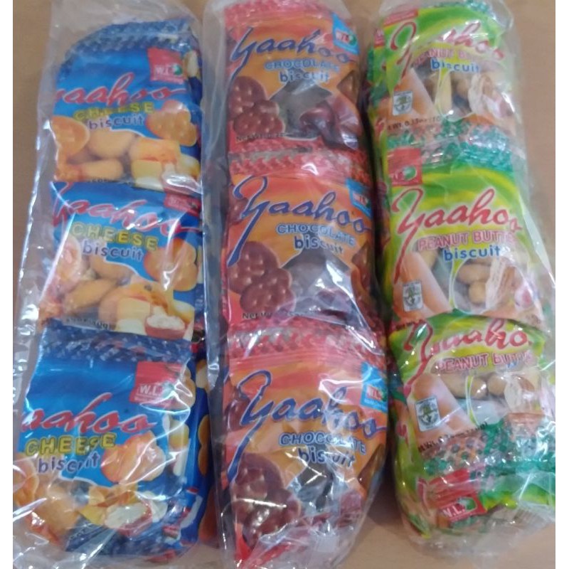 Yaahoo Biscuits (Cheese, Chocolate, Peanut Butter) | Shopee Malaysia