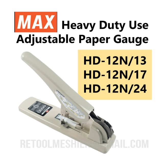 30~240 sheets at 1 Clip! Max Heavy Duty Stapler 1 unit [HD-12N/13, HD ...