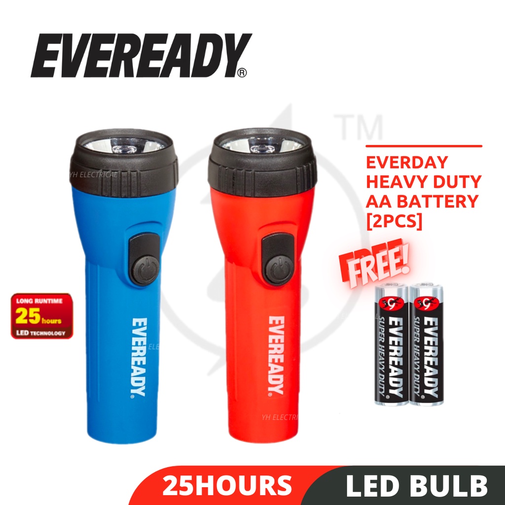 EVEREADY Flash Light Flashlight [ FREE AA Battery 2pcs ] Torch ...