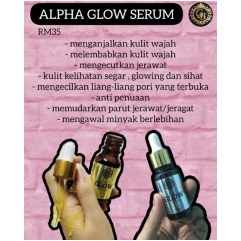 serum alpha glow (gb) | Shopee Malaysia