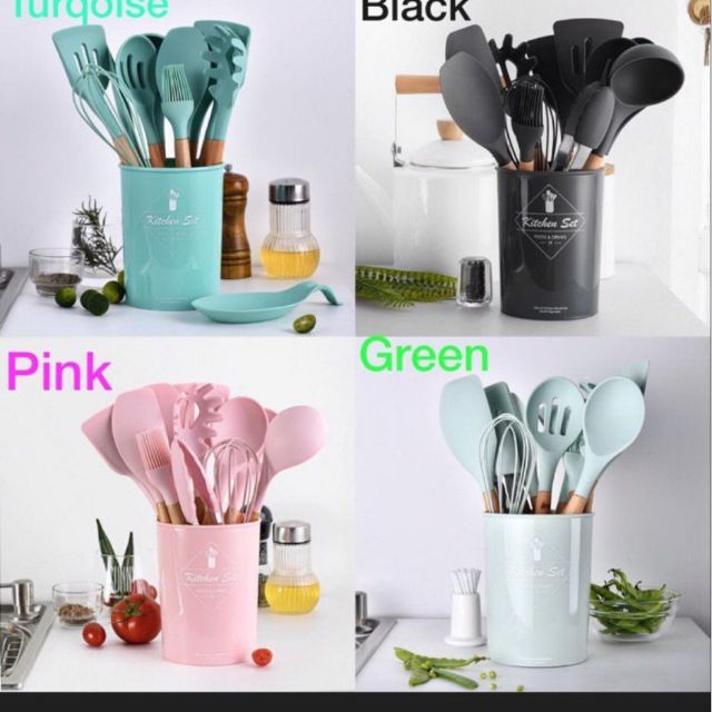 Set senduk 12 pcs viral silicone high quality | Shopee Malaysia