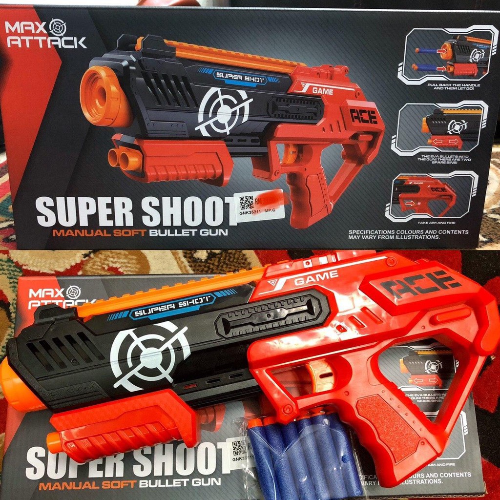 Pistol Mainan Super Soft Bullet Soot Gun 🔫🎁 (READY STOCK) | Shopee Malaysia