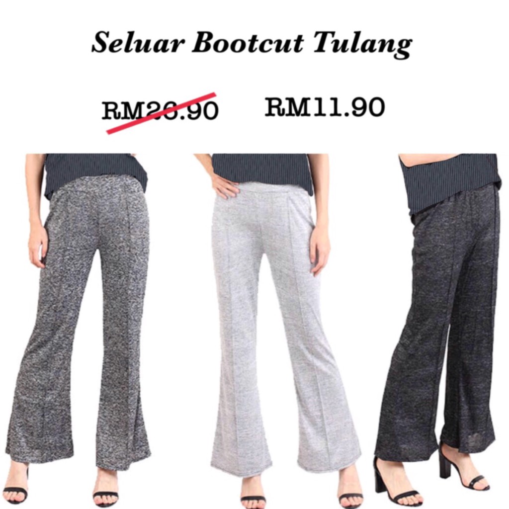 Seluar Bootcut Tulang / Seluar Bootcut Tulang - OF 2161 | Shopee Malaysia