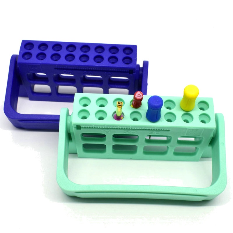 8/16Holes Dental Plastic Holder for Rotary K H R files Measuring ...
