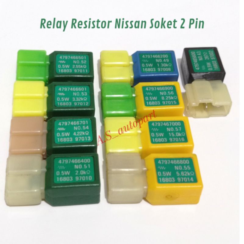 Nissan Socket 2 Pin Resistor Relay | Shopee Malaysia