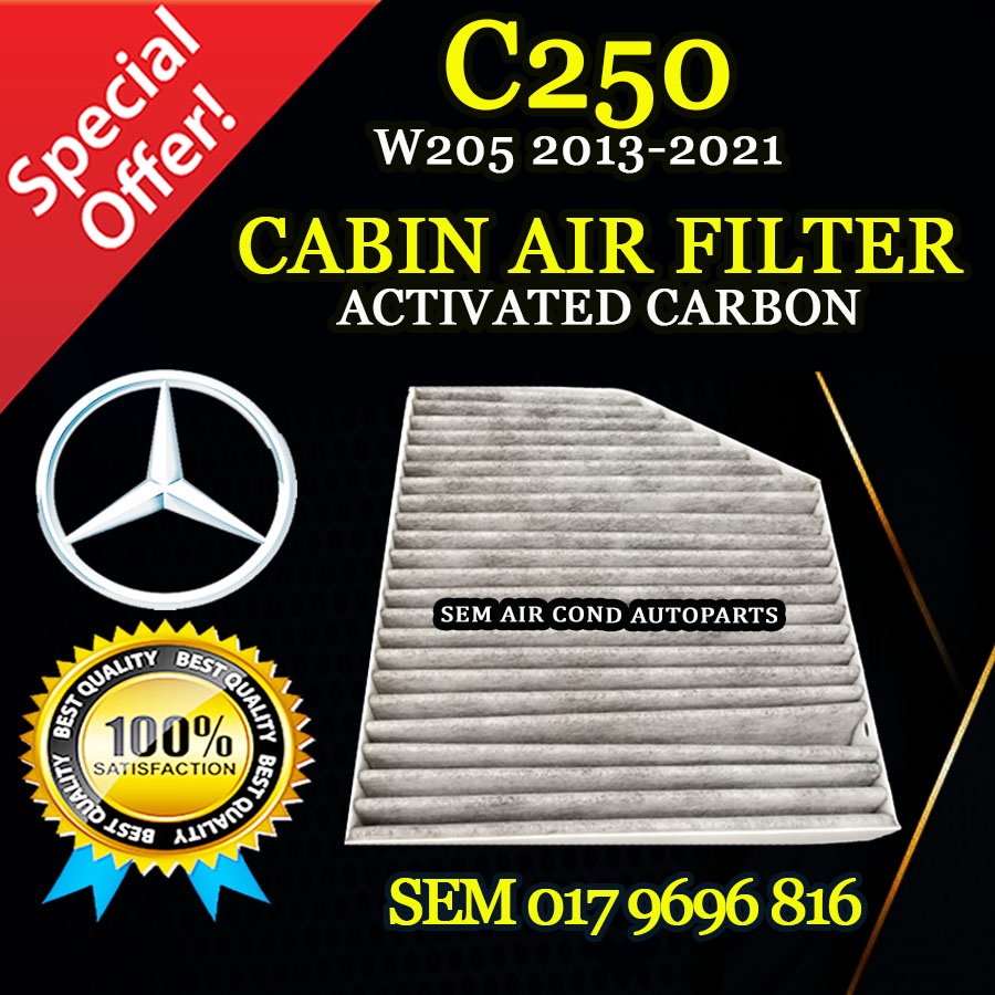 MERCEDES-BENZ C250 W205 C-CLASS 2013-2021 YEAR OEM ACTIVATED CARBON ...