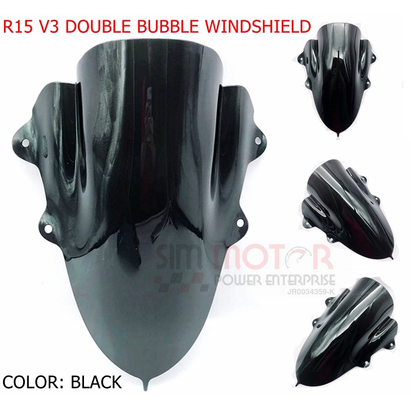 YAMAHA R15 V3 BUBBLE VISOR WINDSHIELD ( R15 NEW MODEL } | Shopee Malaysia