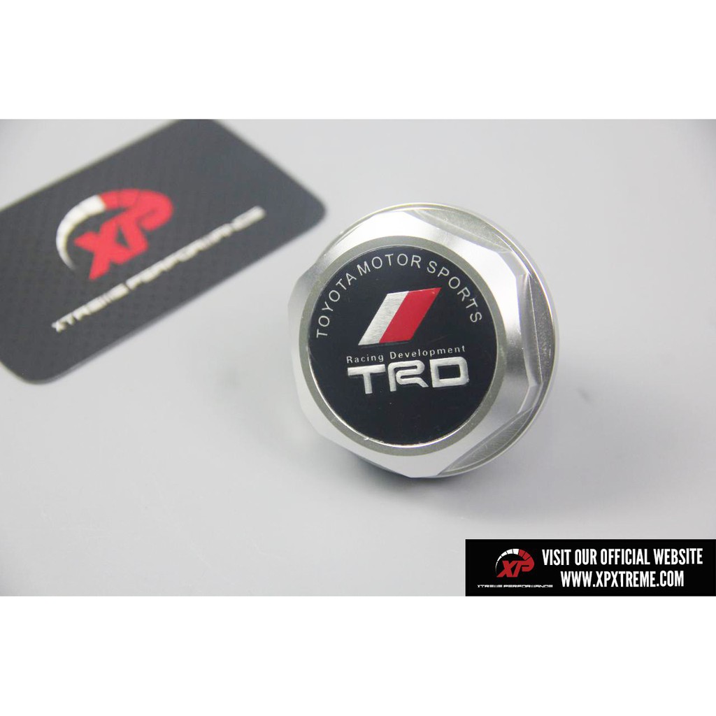 ENGINE OIL CAP TRD TOYOTA ALUMINIUM SILVER | Shopee Malaysia