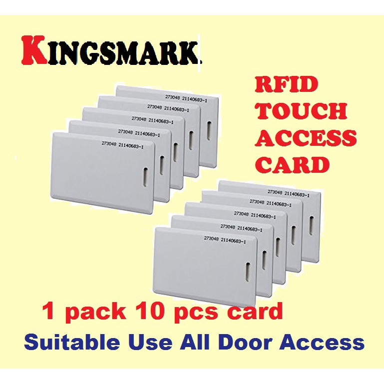 RFID ACCESS CARD ( STRONG ) DOOR ACCESS RFID CARD - 10 Pcs | Shopee ...