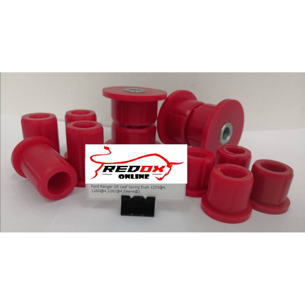 FORD RANGER T6 / T7 REAR LEAF SPRING POLYURETHANE BUSH FULL SET ...
