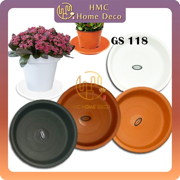 HMC GAFRI INSIDE DIAMETER 10 CM PLASTIC SAUCER FOR FLOWER POT GS118 ...