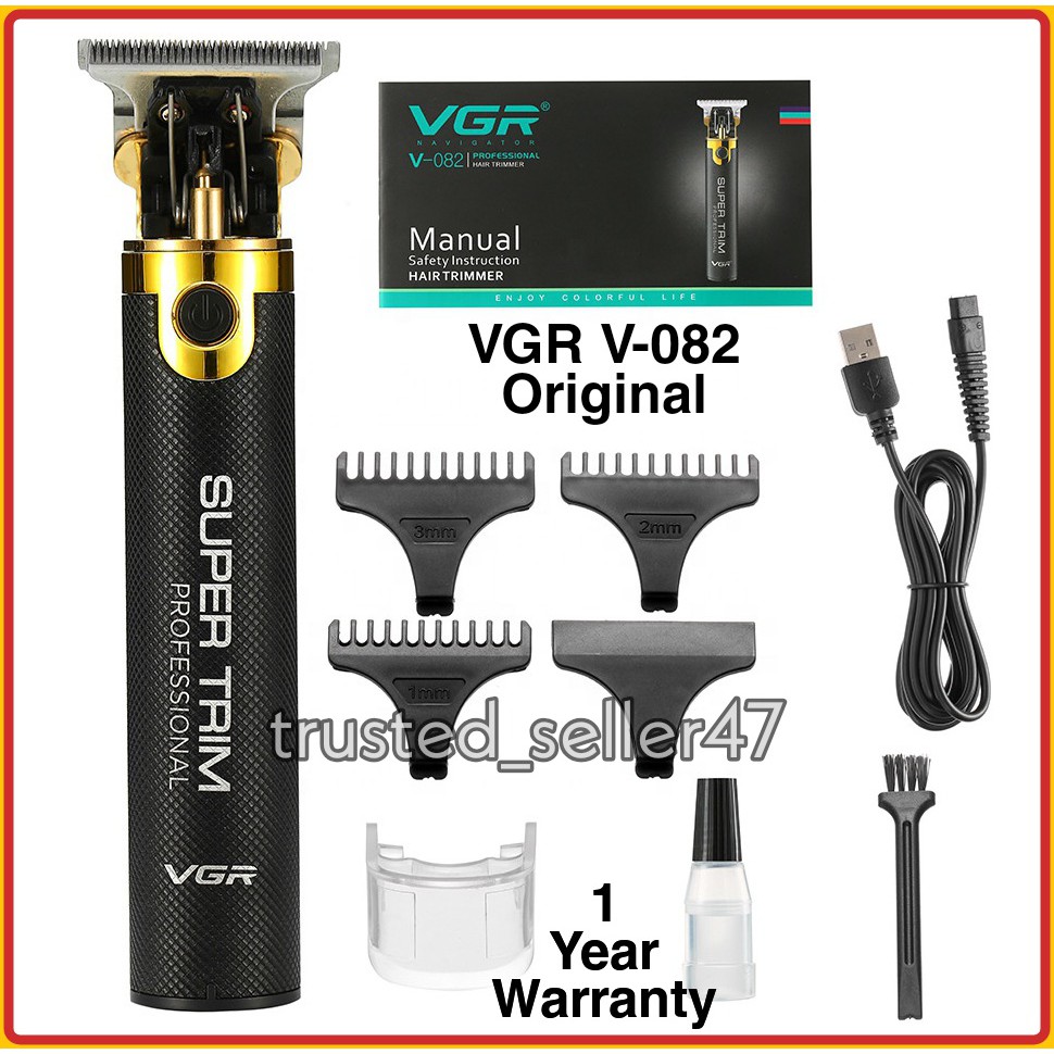 VGR V-082 Zero Adjustable Professional Rechargeable Hair Trimmer Hair Cutter Hair Clipper ...