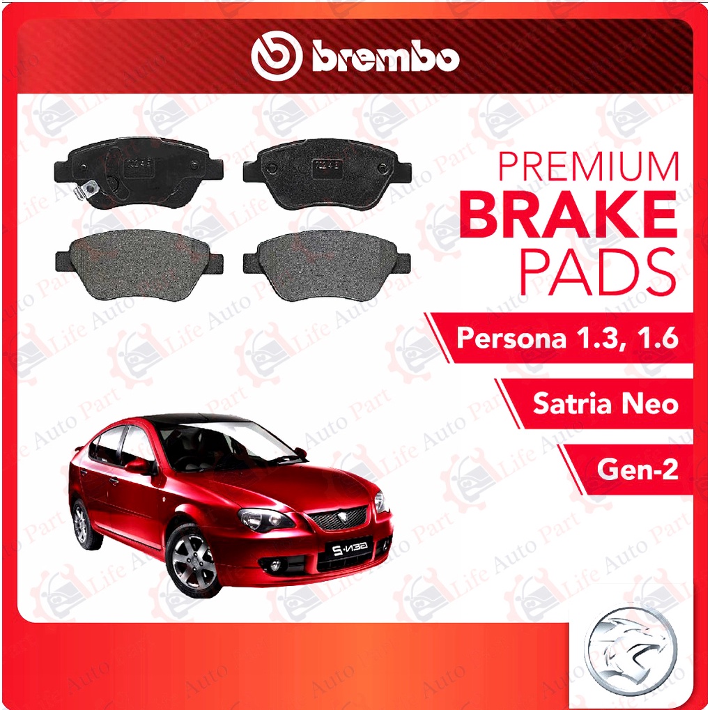 BREMBO BRAKE PAD PROTON GEN2 / PERSONA / SATRIA NEO - ORIGINAL BREMBO ...