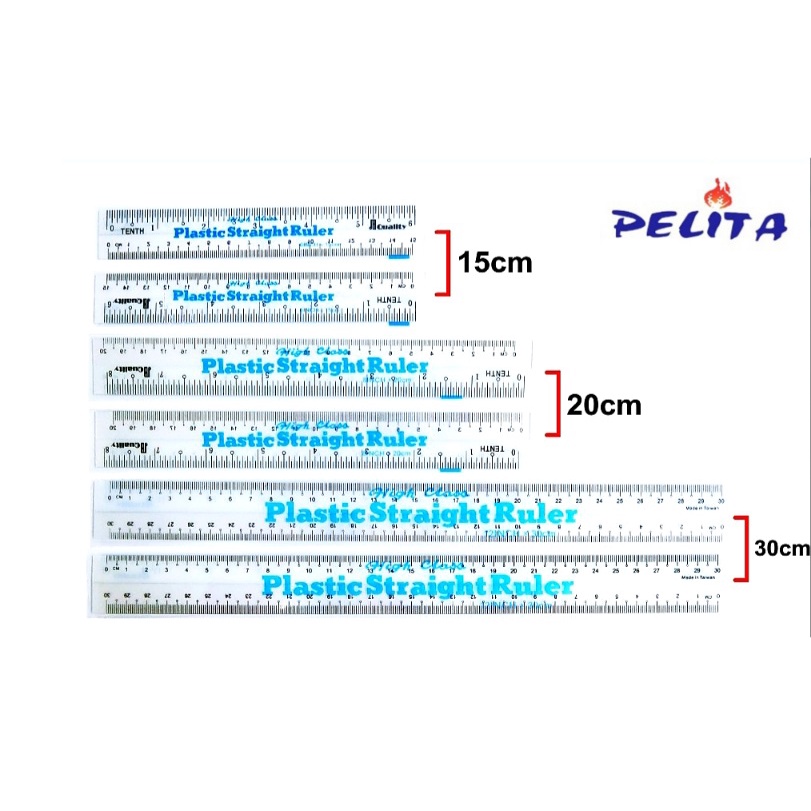 Plastics Straight Ruler 15cm/20cm/30cm ( Pembaris Pelajar) | Shopee Malaysia
